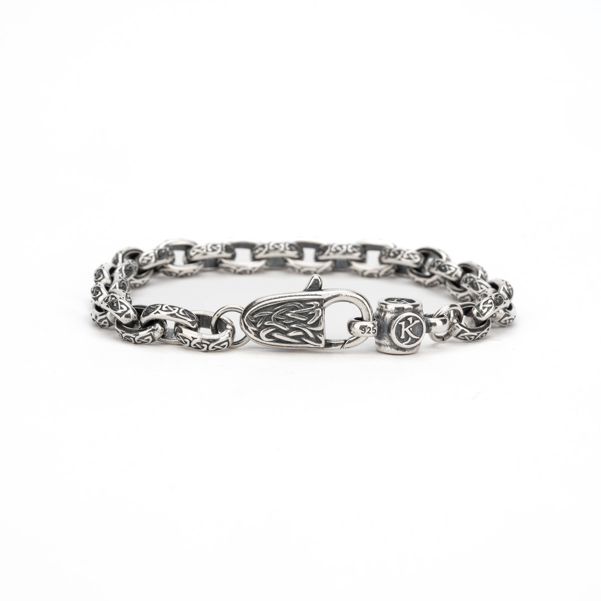 Oxidized Silver Knot Link Chain Bracelet - Keith Jack – Keith Jack