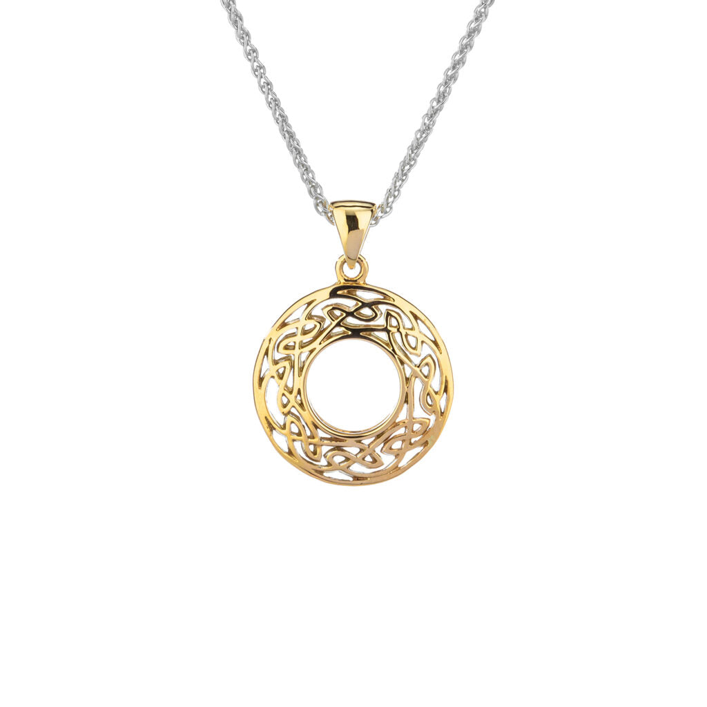 10K Gold Window to the Soul Round Celtic Pendant Small-Keith Jack ...