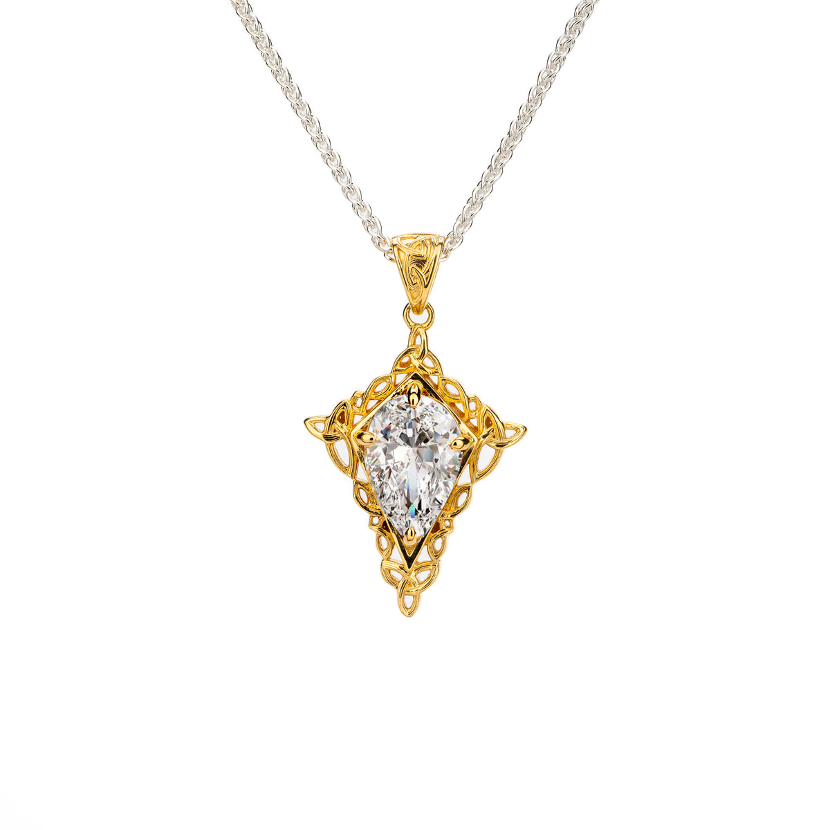 18k Vermeil and Lab Grown White Moissanite Pendant Keith Jack – Keith Jack