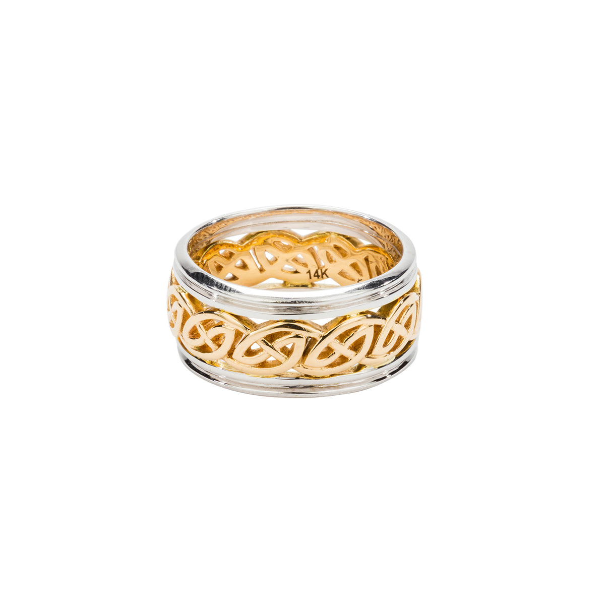 14k White and Yellow Gold 'Isla' Wedding Ring-Keith Jack – Keith Jack