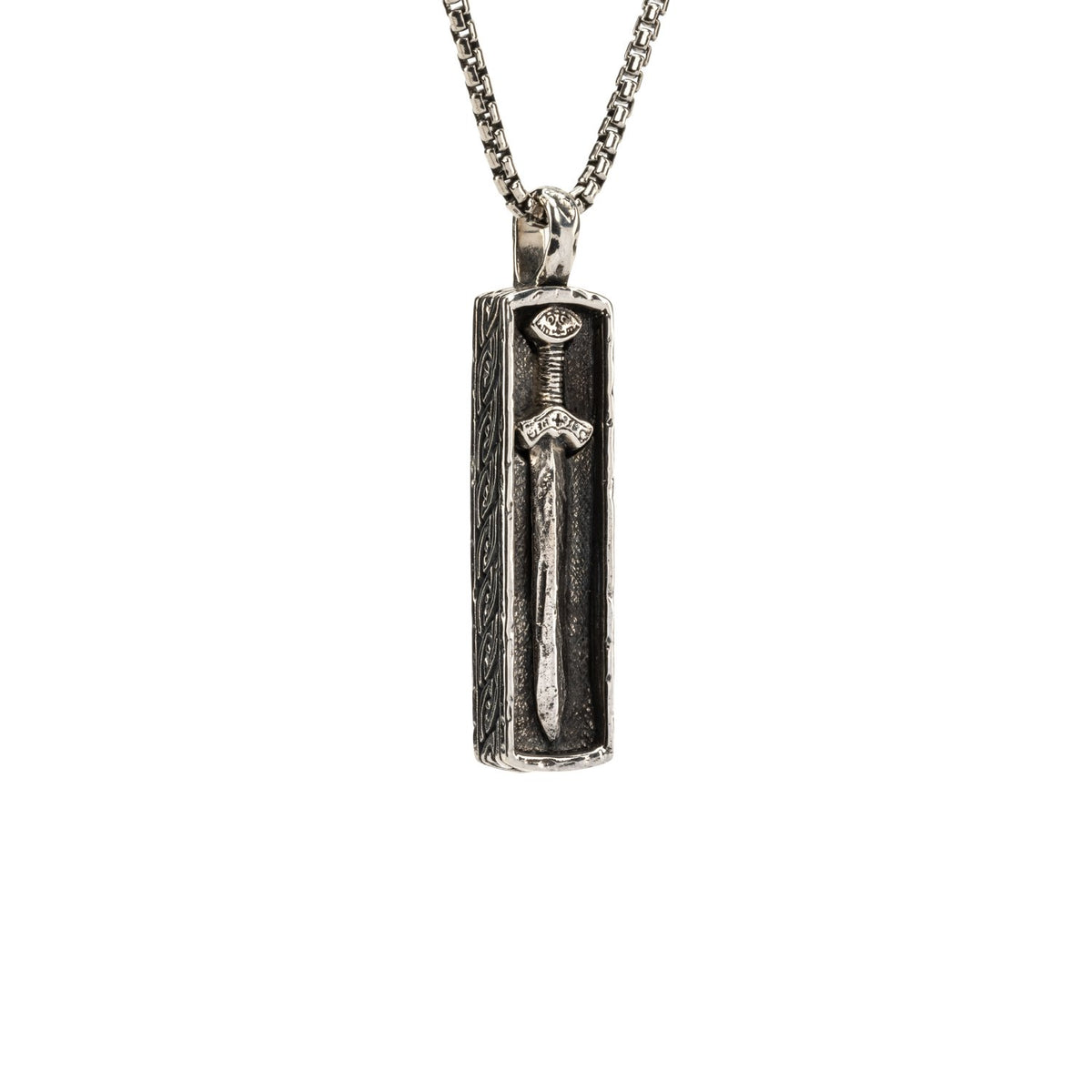 Silver or Silver and Bronze Framed Viking Sword Pendant -Keith Jack ...