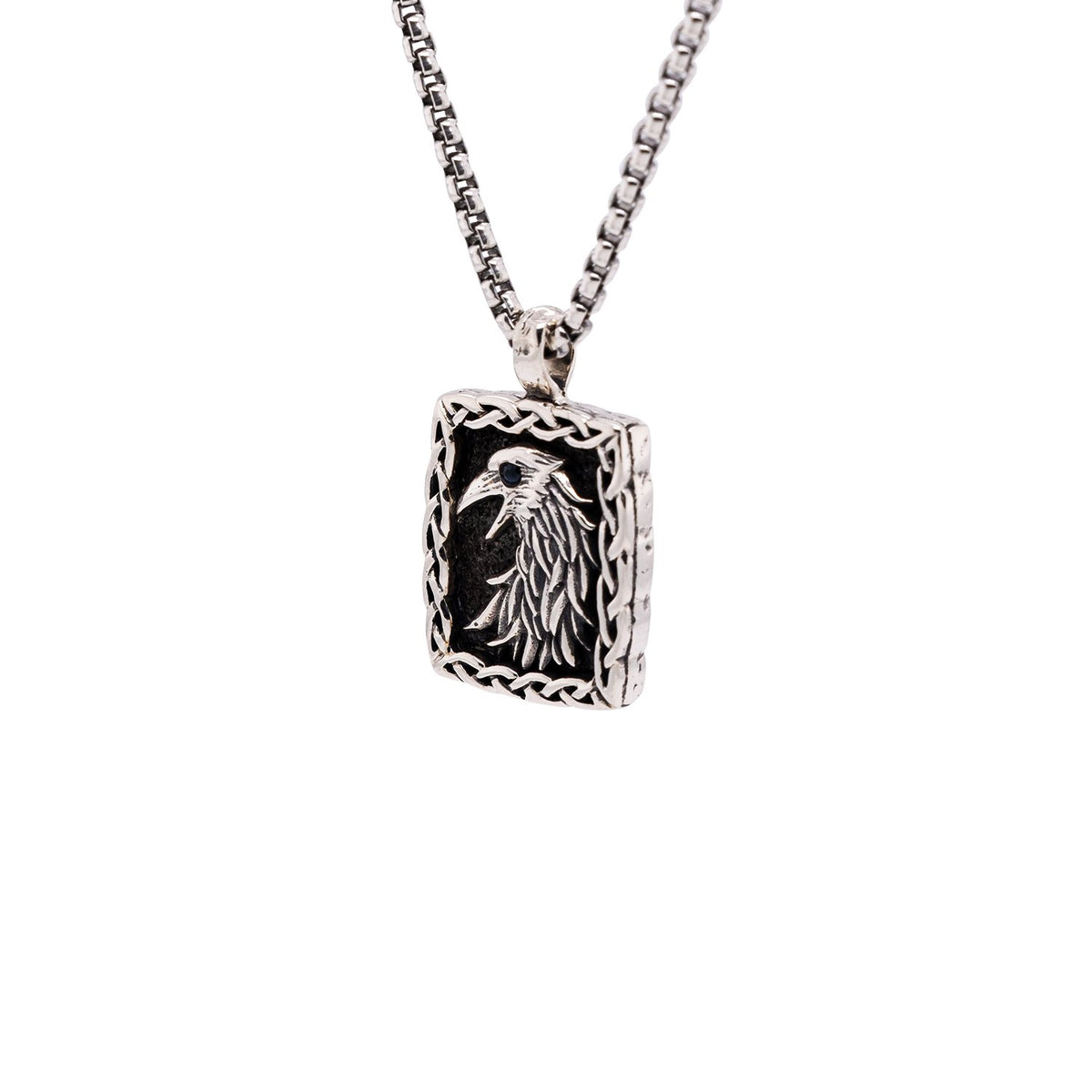 Silver or Silver and Bronze Raven Pendant Small-Keith Jack – Keith Jack