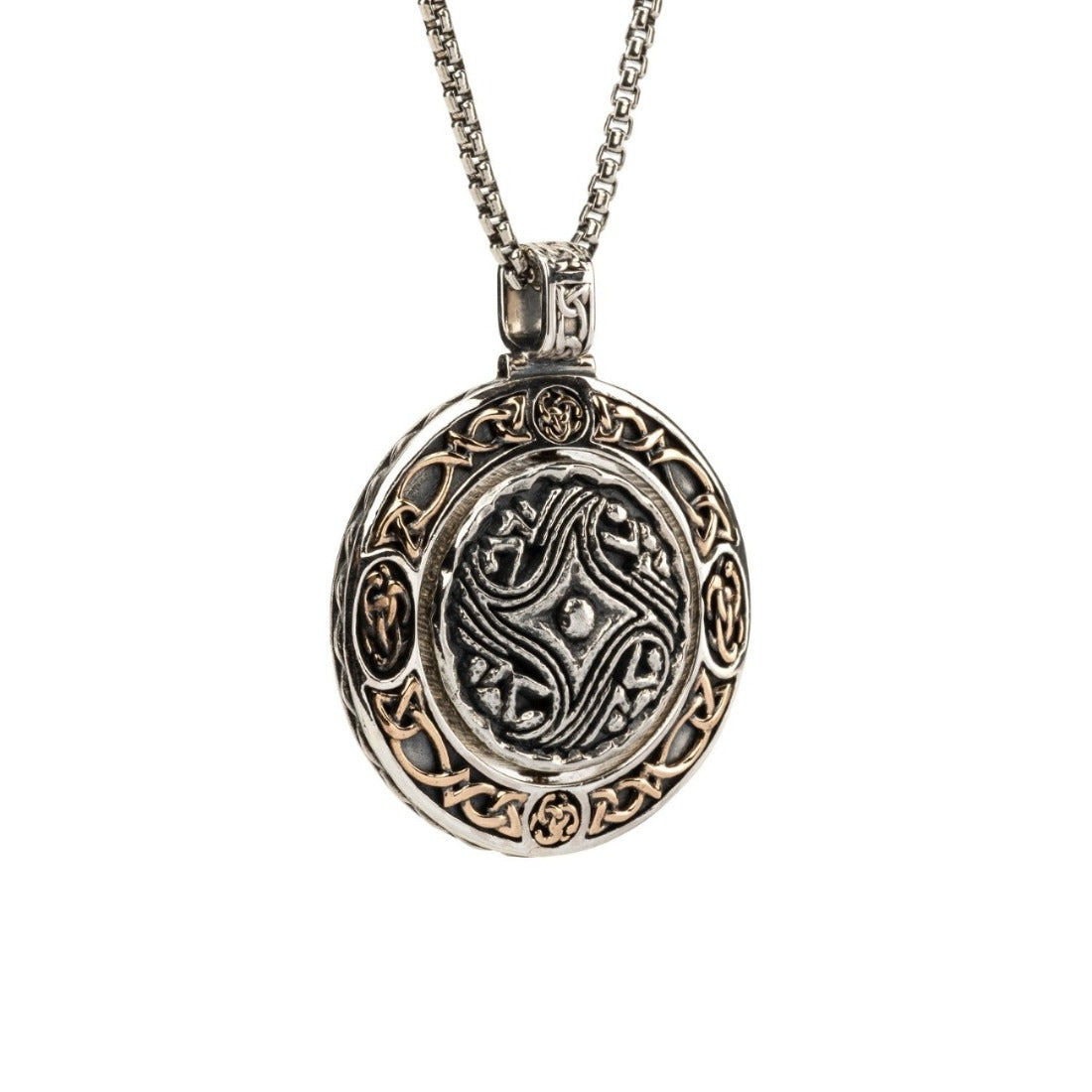 Silver + Bronze Celestial Messengers Celtic Coin Pendant - Keith Jack ...