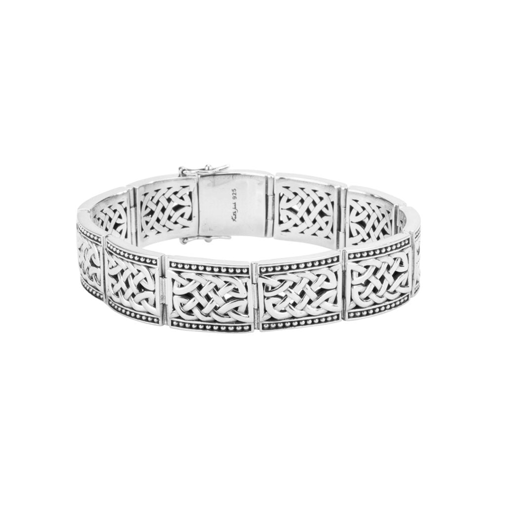 Silver Brave Heart Hinged Celtic Bracelet-Keith Jack – Keith Jack