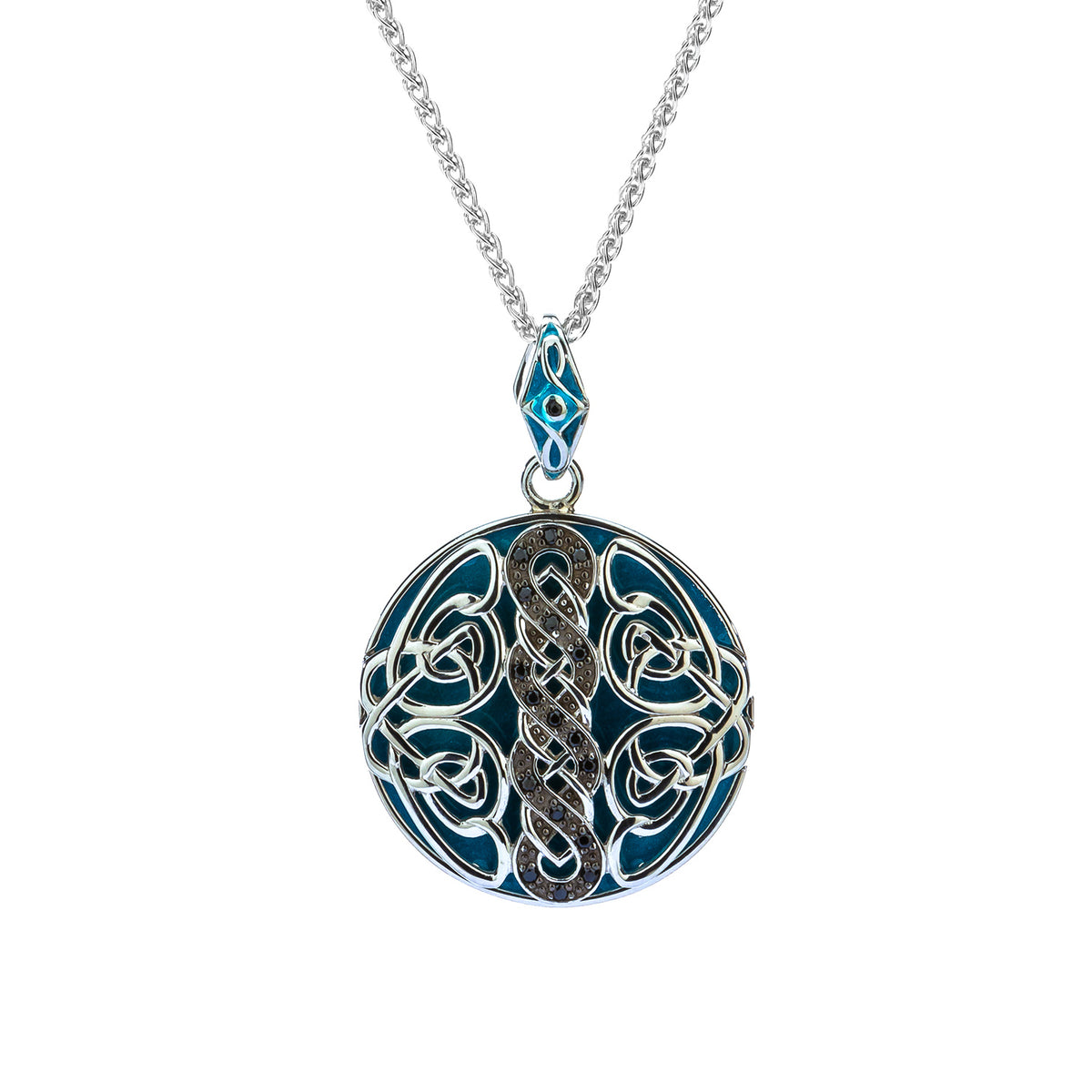 Silver Celtic Knotwork Reversible Pendant- Large-Keith Jack – Keith Jack