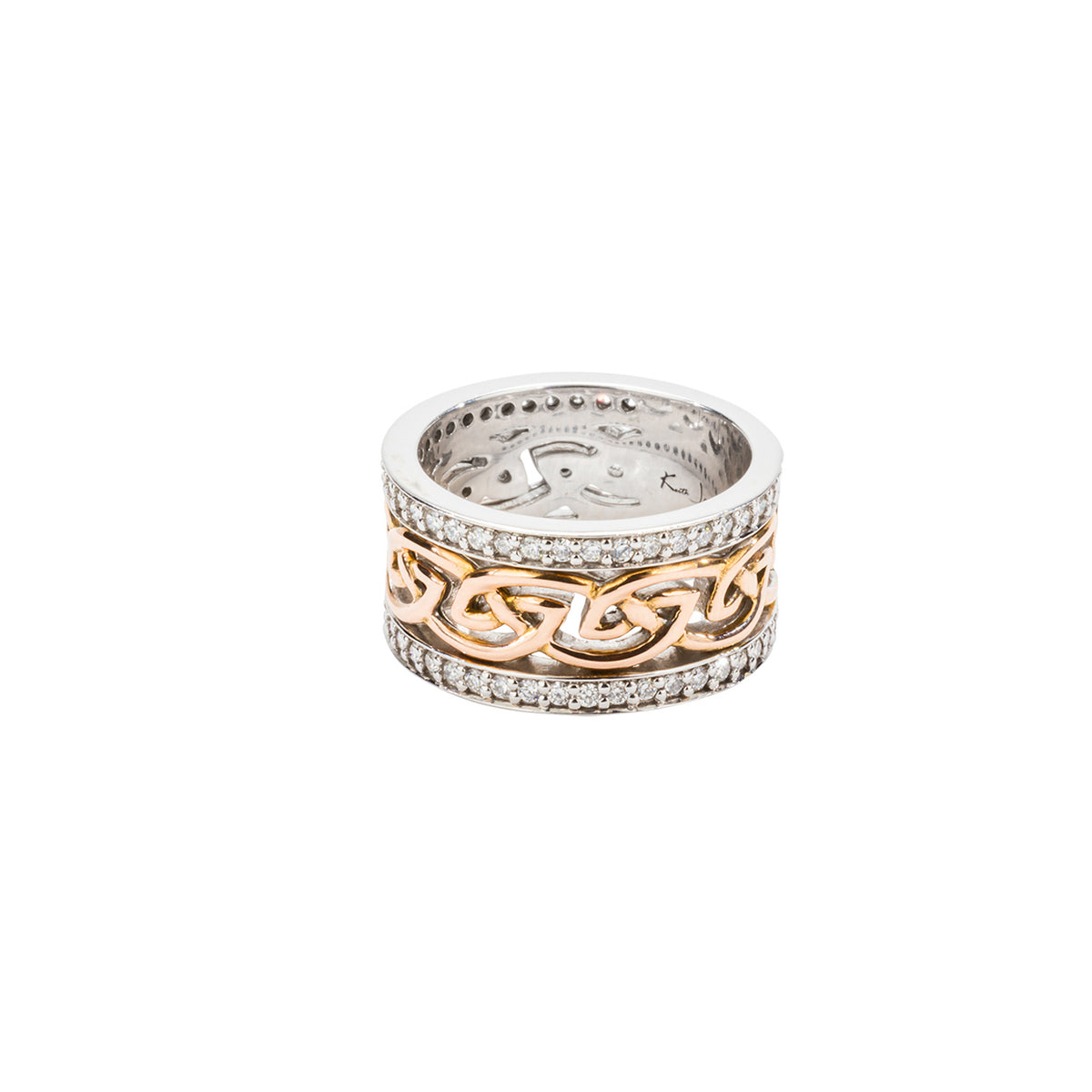 Celtic Irish Wedding Ring Rose Gold and Diamond- Keith Jack – Keith Jack