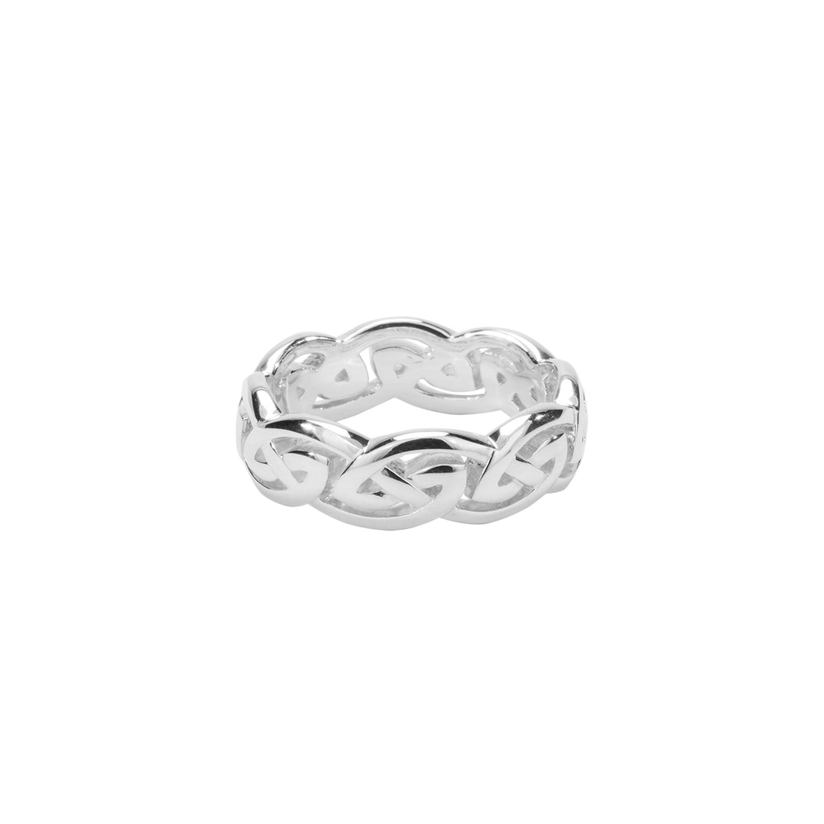 Silver Celtic Eternity Knot Wedding Ring - Wide - Keith Jack – Keith Jack