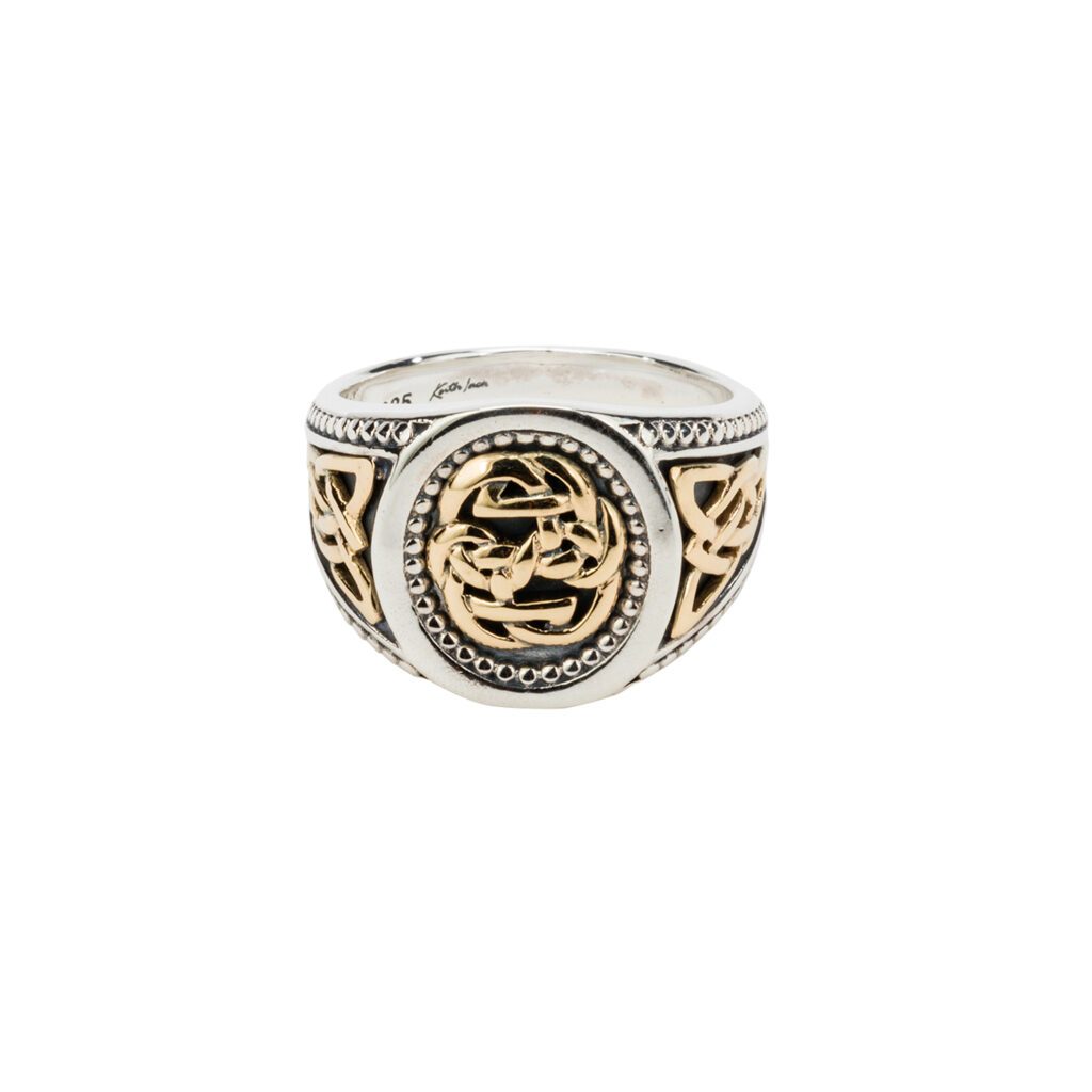 Silver and 10k Gold Celtic Path of Life Ring-Keith Jack – Keith Jack