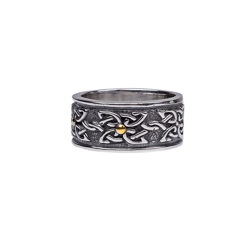 Silver and 18k Gold Celtic Knot Ring-Keith Jack – Keith Jack
